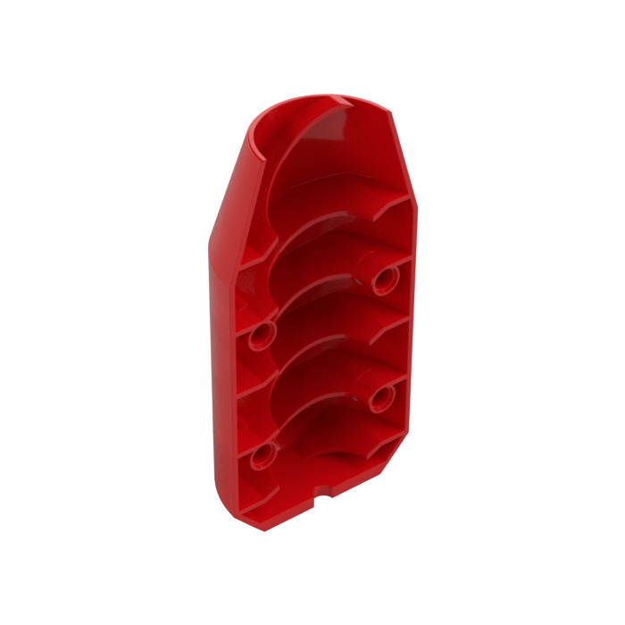LEGO Red Cylinder 6 x 3 x 10 Half with Pin Holes (57792) | Brick Owl