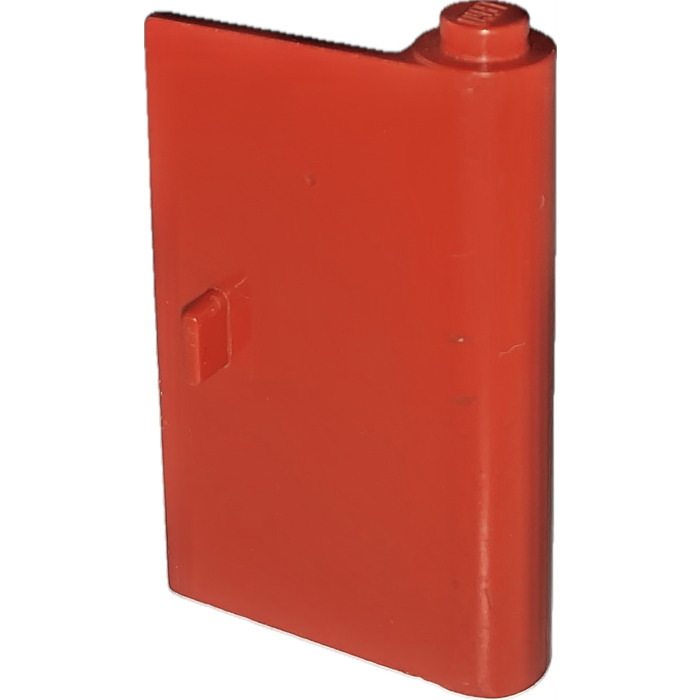 LEGO Red Door 1 x 3 x 4 Right with Thin Handle | Brick Owl