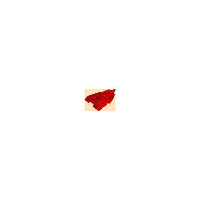 LEGO Red Dragon Head Lower Jaw with Small Spikes (80017) | Brick Owl