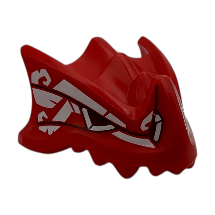 LEGO Red Dragon Head with Horn with White Markings (7243 / 114247 ...
