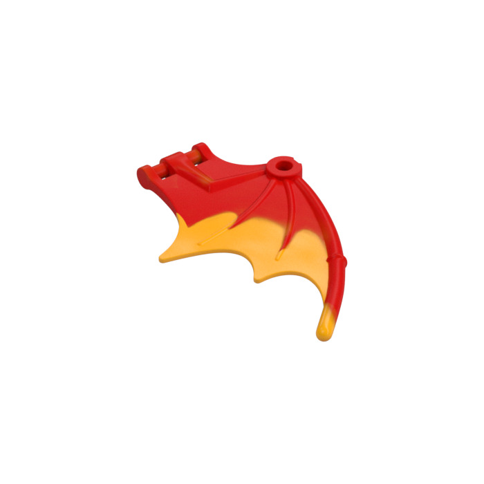 LEGO Dragon Wing with Bar Handles with Bright Light Orange Edge (38547 ...