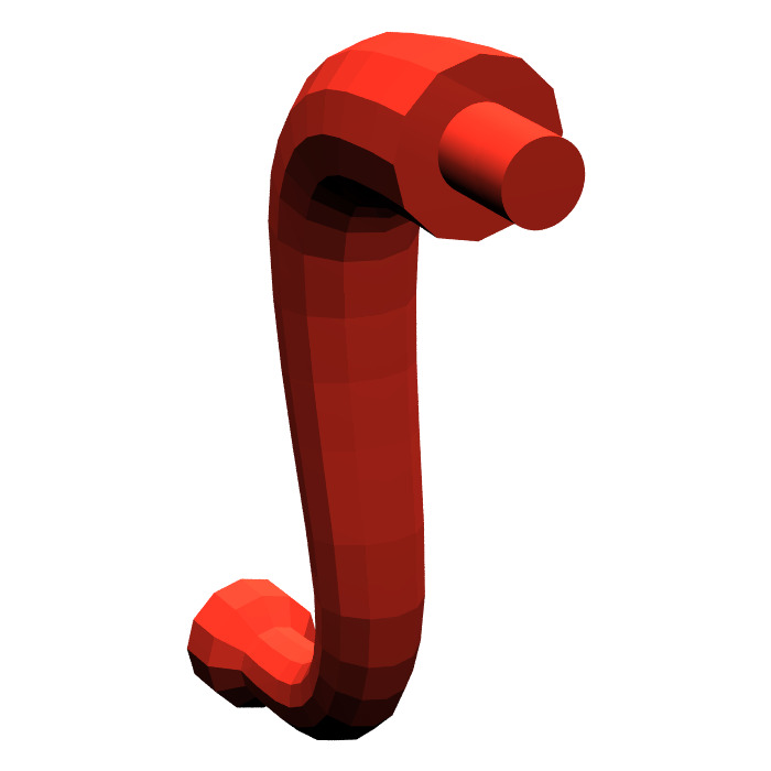 LEGO Red Elephant Trunk with Long End (80497) | Brick Owl - LEGO ...