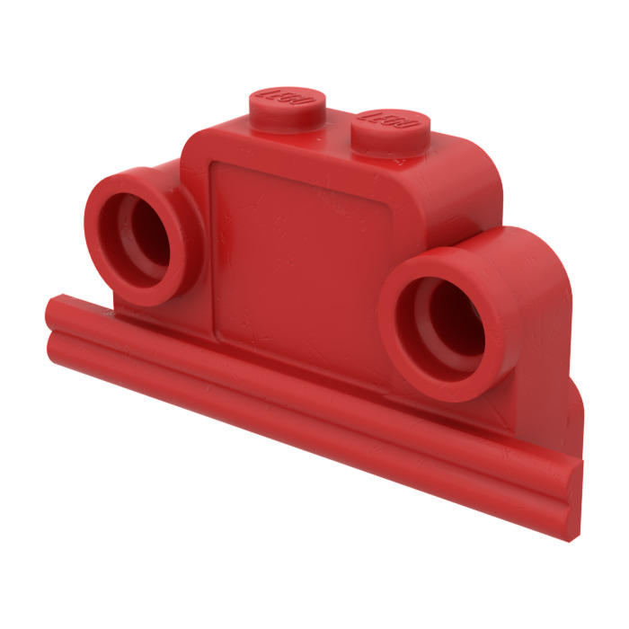 LEGO Red Fabuland Brick 1 x 4 x 2 Car Front with Headlights | Brick Owl ...