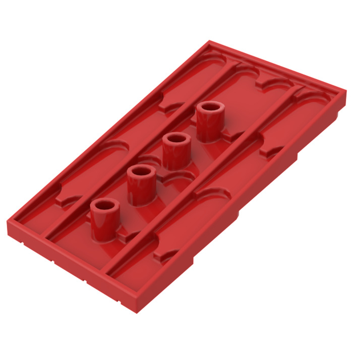 LEGO Red Fabuland Roof Slope without Chimney Hole (4323) | Brick Owl
