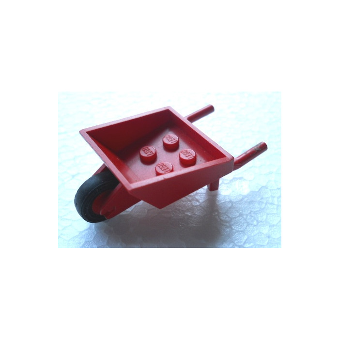 LEGO Red Fabuland Wheelbarrow with Wheel | Brick Owl - LEGO Marketplace