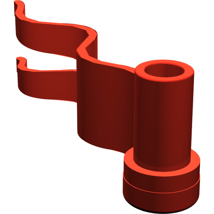 LEGO Red Flag 1 x 4 Streamer with Right Wave (4495) | Brick Owl - LEGO ...