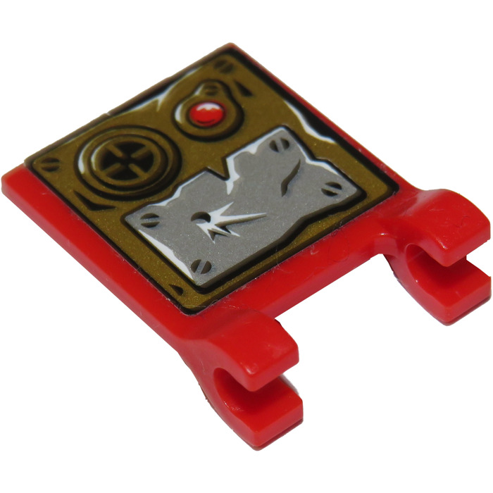 LEGO Red Flag 2 x 2 with Screen / Damaged Metal Plate, Red Light and ...
