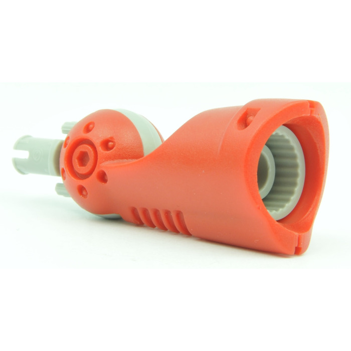 LEGO Red Galidor Short Limb with Ridges with Light Gray Pin (41145 ...