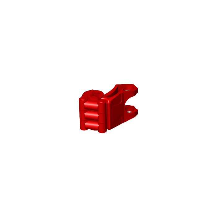 LEGO Red Hand with Joint Socket and Axle Hole with 3 Fingers (64251 ...