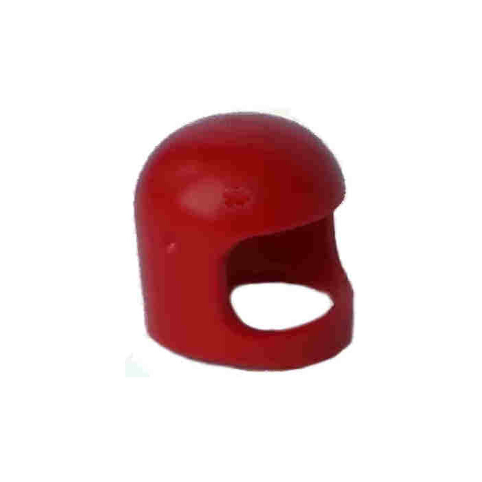 LEGO Red Helmet with Thin Chinstrap and Visor Dimples (3842) | Brick ...