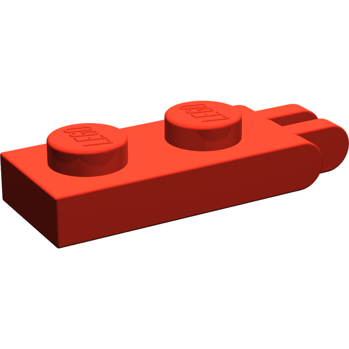 LEGO rot Scharnier Platte 1 x 2 mit 2 Stubs und Solide Bolzen Solide ...
