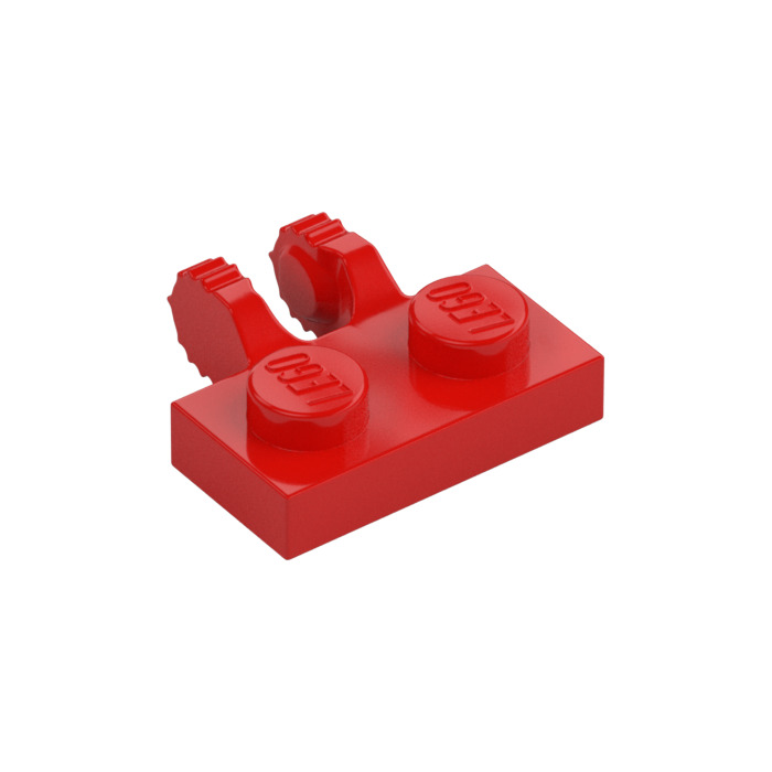 LEGO Red Hinge Plate 1 x 2 with Dual Fingers (50340 / 60471) | Brick ...