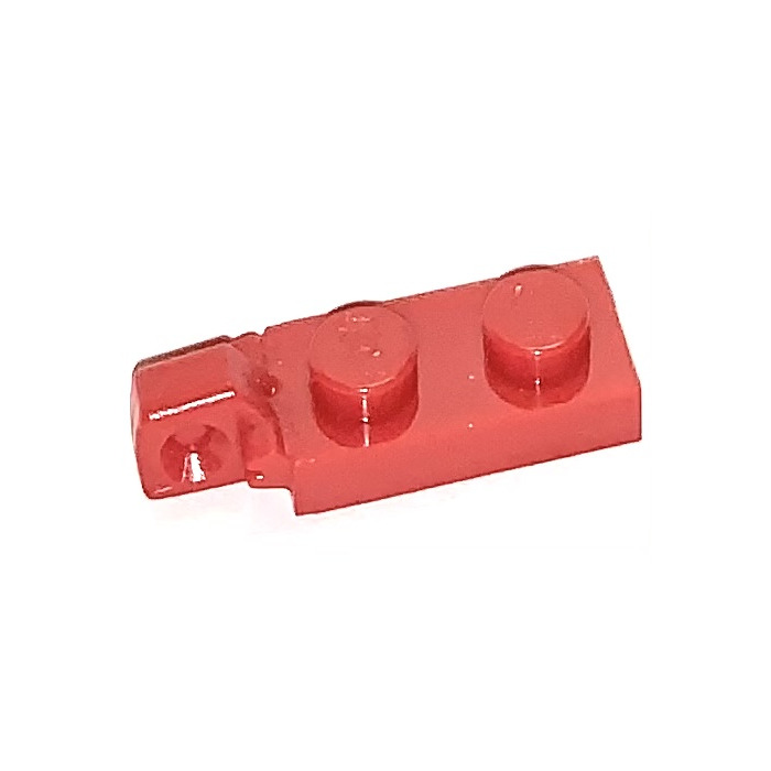 LEGO Red Hinge Plate 1 x 2 with Single Finger on End Vertical without ...