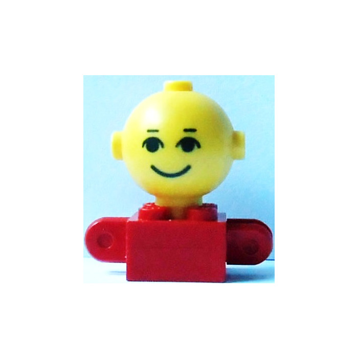 LEGO Red Homemaker Figure with Yellow Head with Eyebrows | Brick Owl ...