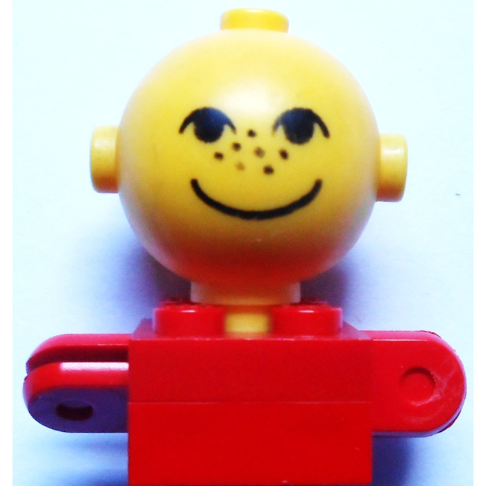 LEGO Red Homemaker Figure with Yellow Head with Freckles | Brick Owl ...