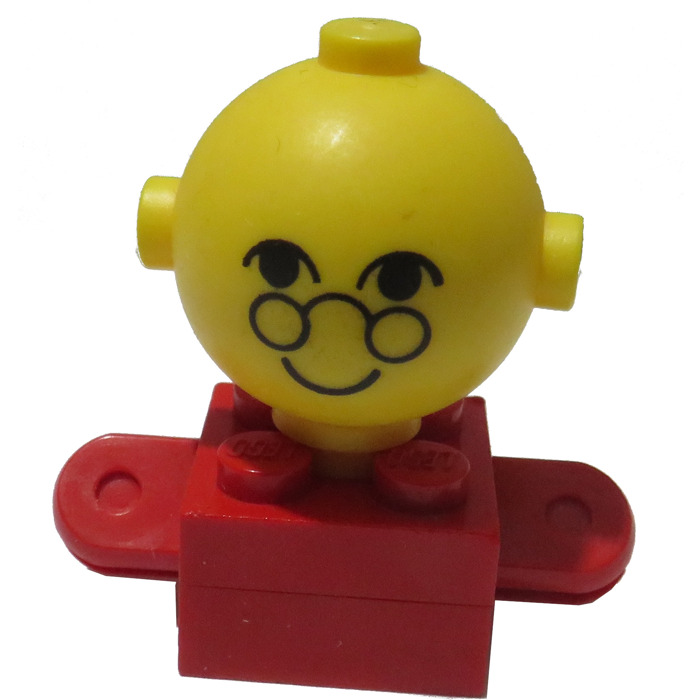 LEGO Red Homemaker Figure with Yellow Head with Glasses | Brick Owl ...