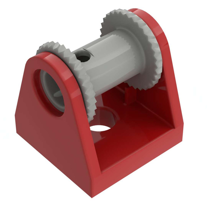 LEGO Hose Reel 2 x 2 Holder with Light Gray Drum | Brick Owl - LEGO ...