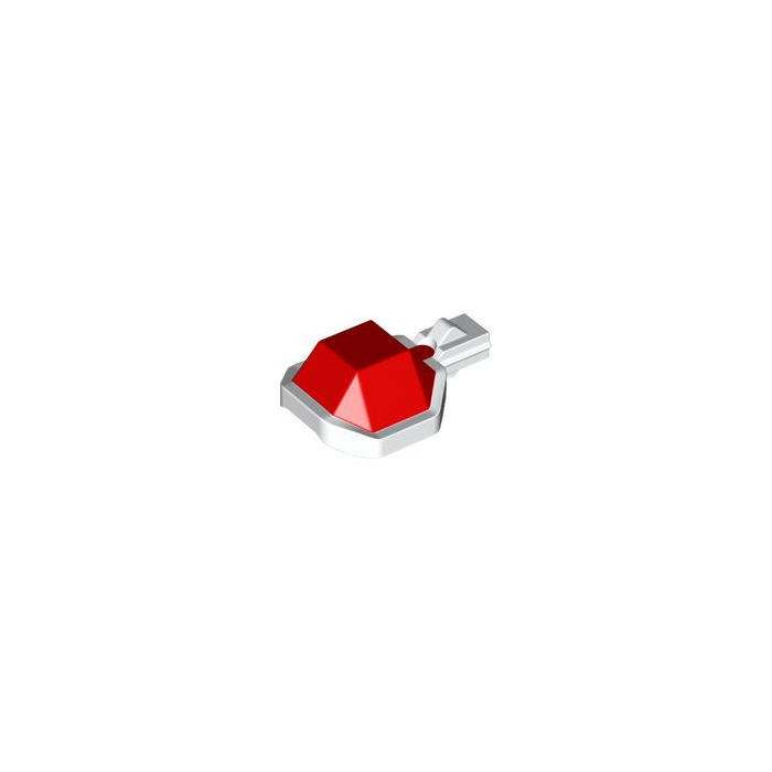 LEGO Red Koopa Troopa Shell with White Bottom and Lever (5446) | Brick Owl