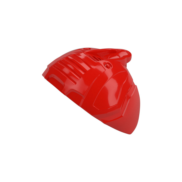 LEGO Red Large Rounded Shoulder Armor with Vents (98571) | Brick Owl ...