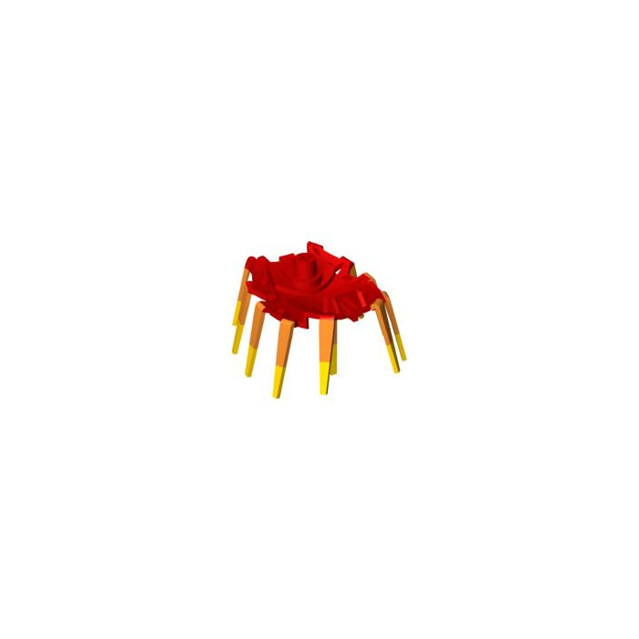 LEGO Red Large Shield / Armor with Spikes and Marbled Yellow (87825 ...