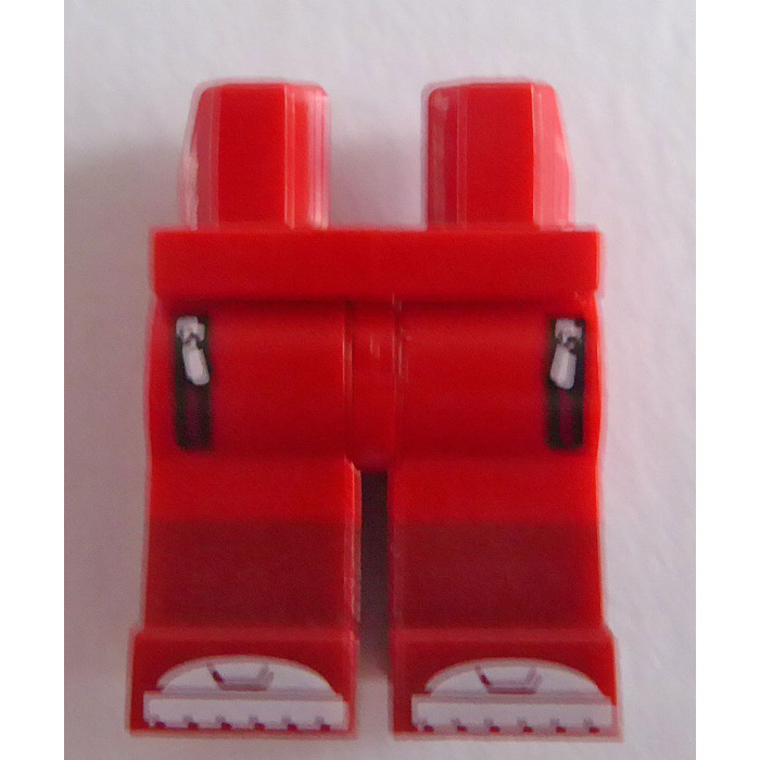 LEGO Red Legs with zipped Pockets, Dark Red Boots and White Soles (3815 ...