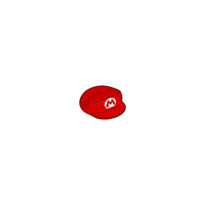 LEGO Red Mario Large Cap with ‘M’ on Front (68891 / 74999) | Brick Owl ...