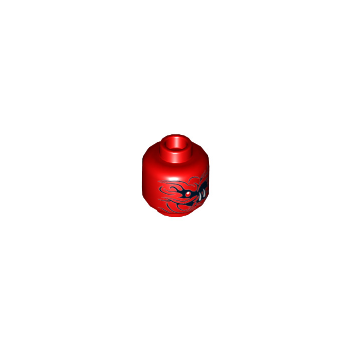 LEGO Red Minifig Head Dual Sided Alien Snake (3626 / 29920) | Brick Owl