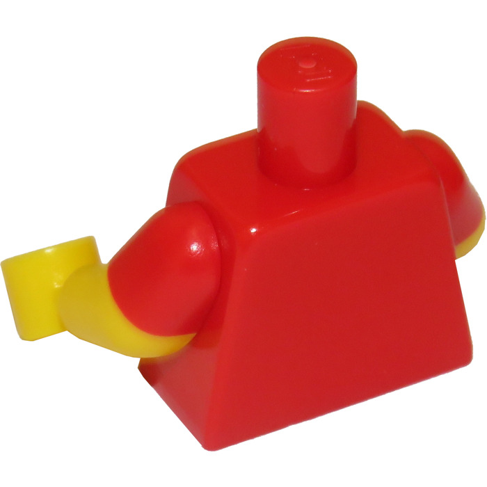 LEGO Red Minifig Torso, short sleeve with yellow arms (16360 / 78568 ...