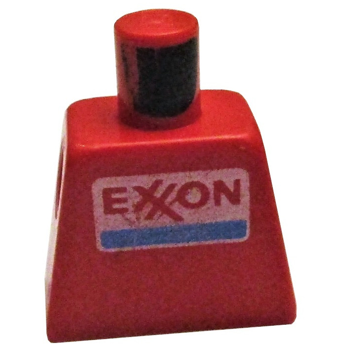 LEGO Red Minifig Torso without Arms with Exxon Logo (973) | Brick Owl ...