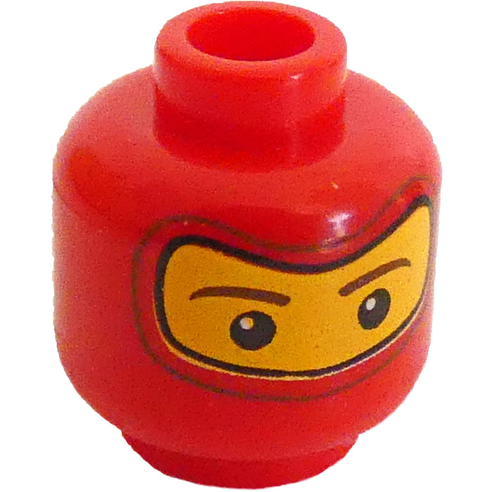 LEGO Red Minifigure Head with Decoration (43541 / 50447) | Brick Owl ...