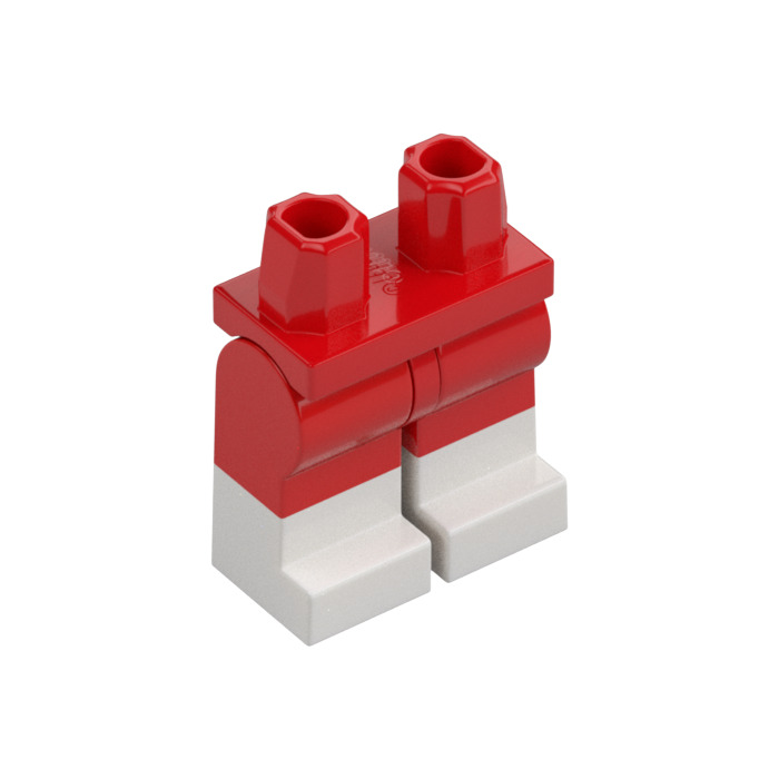 LEGO Red Minifigure Hips and Legs with White Boots (21019 / 77601 ...
