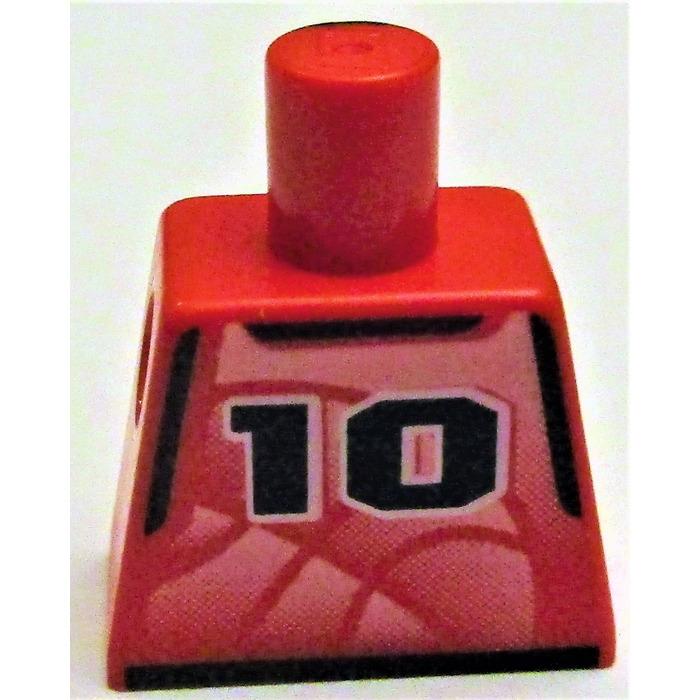 LEGO Red Minifigure NBA Torso with NBA Player Number 10 | Brick Owl ...