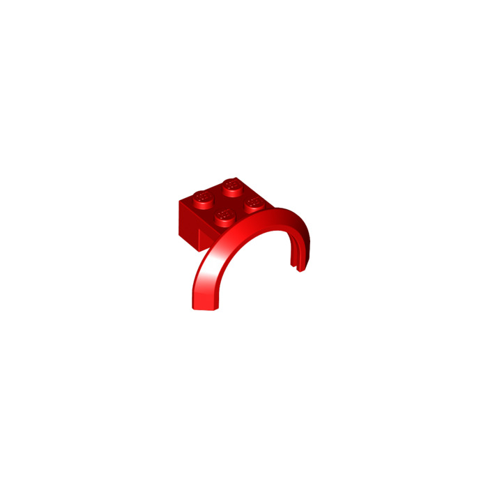 LEGO Red Mudguard Brick 2.5 x 4 x 1.7 with Wheel Arch (50745) | Brick Owl