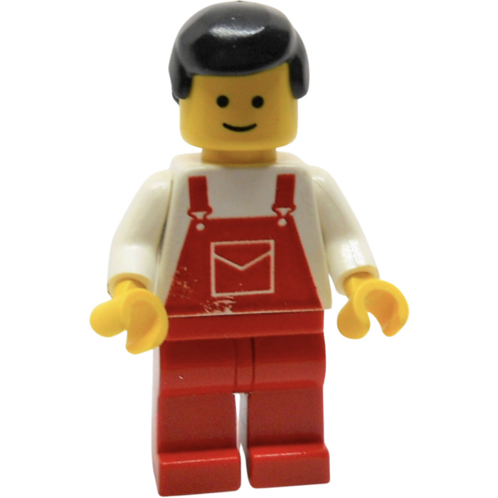 LEGO Red Overalls Minifigure | Brick Owl - LEGO Marketplace