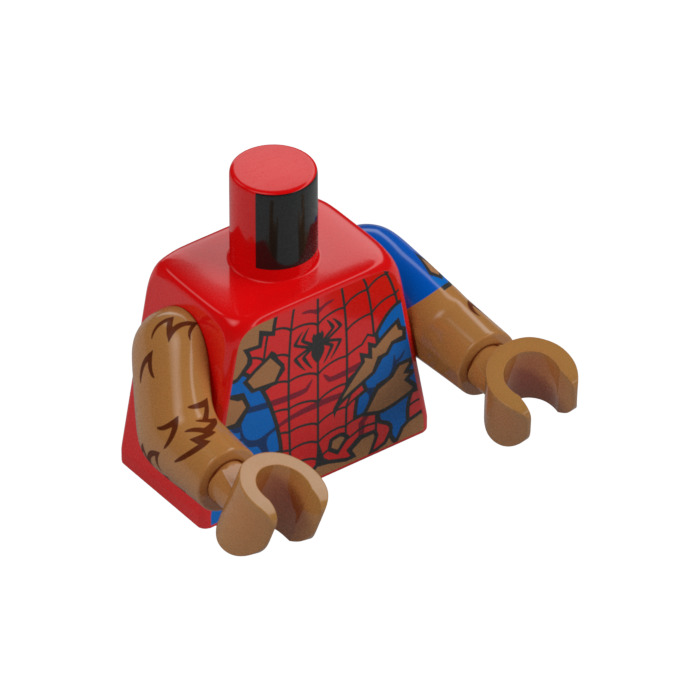 LEGO Peter Parker / Werewolf Spider-Man Torso | Brick Owl - LEGO ...