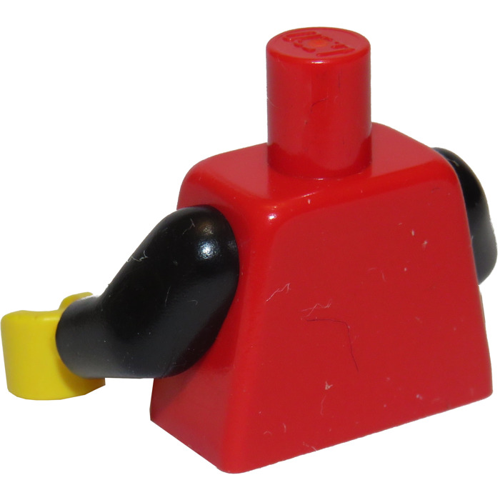 LEGO Red Plain Torso with Black Arms and Yellow Hands (73403 / 76382 ...