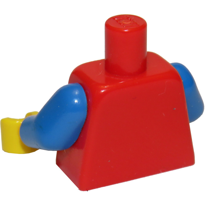 LEGO Red Plain Torso with Blue Arms and Yellow Hands (973 / 76382 ...