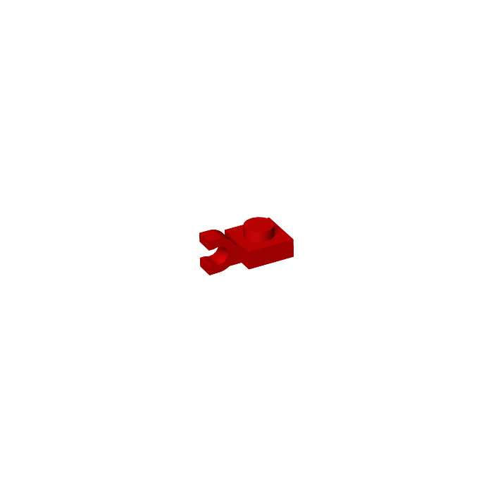 LEGO Red Plate 1 x 1 with Horizontal Clip (Flat Fronted Clip) (6019 ...