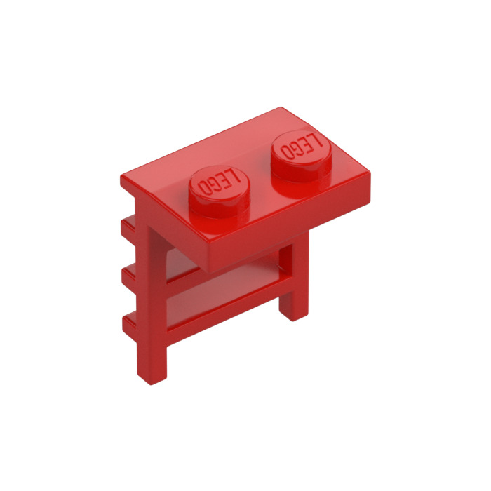 LEGO Red Plate 1 x 2 with Ladder (4175 / 31593) | Brick Owl - LEGO ...