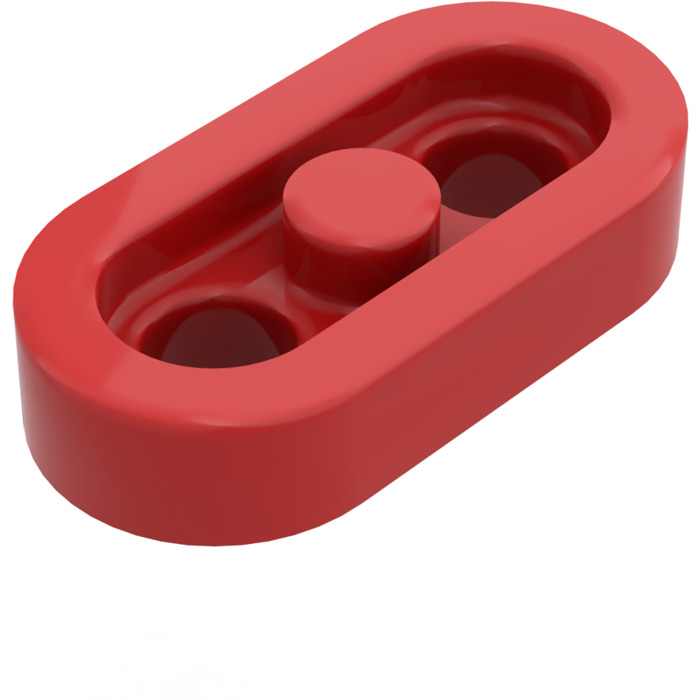 LEGO Red Plate 1 x 2 with Rounded Ends (35480) | Brick Owl - LEGO ...