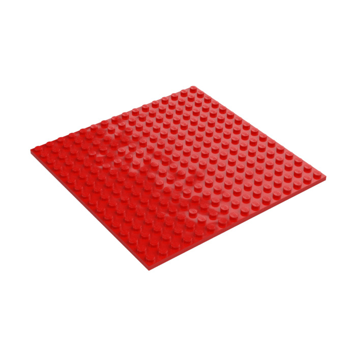 LEGO Red Plate 16 x 16 with Underside Ribs (91405) | Brick Owl - LEGO ...