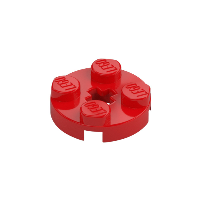 LEGO Red Plate 2 x 2 Round with Axle Hole (4032) | Brick Owl