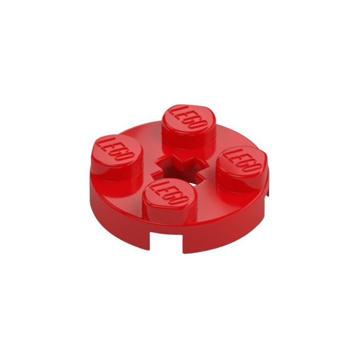 LEGO Red Plate 2 x 2 Round with Axle Hole (4032) | Brick Owl