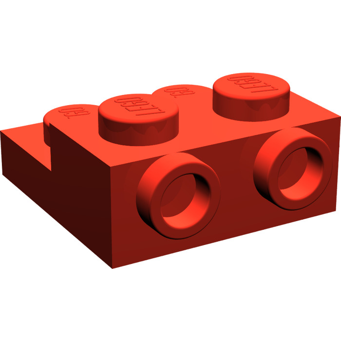 LEGO Red Plate 2 x 2 x 0.7 with 2 Studs on Side (4304 / 99206) | Brick ...