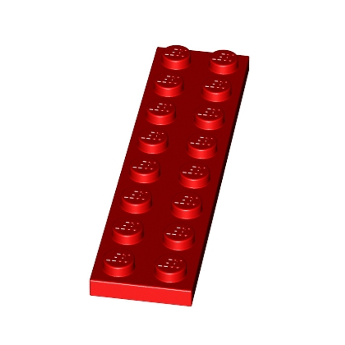LEGO Red Plate 2 x 8 (3034) | Brick Owl - LEGO Marketplace