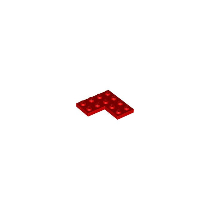 LEGO Red Plate 4 x 4 Corner (2639) | Brick Owl