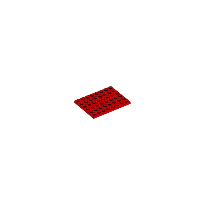 LEGO Red Plate 6 x 8 (3036 / 7423) | Brick Owl - LEGO Marketplace