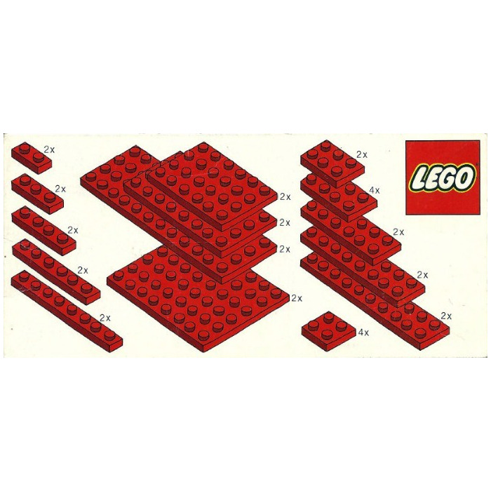 LEGO Red Plates Parts Pack Set 820-1 | Brick Owl