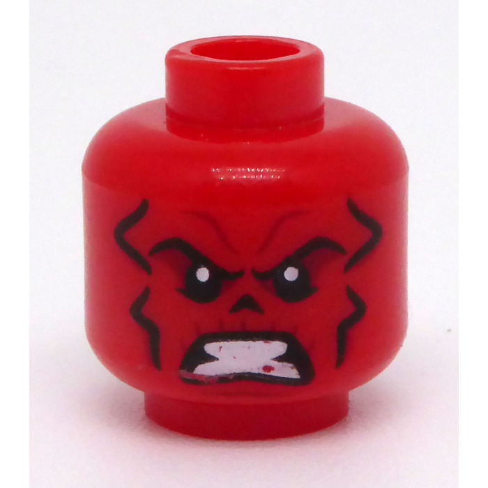 LEGO Red Red Skull Minifigure Head (3626 / 17059) | Brick Owl