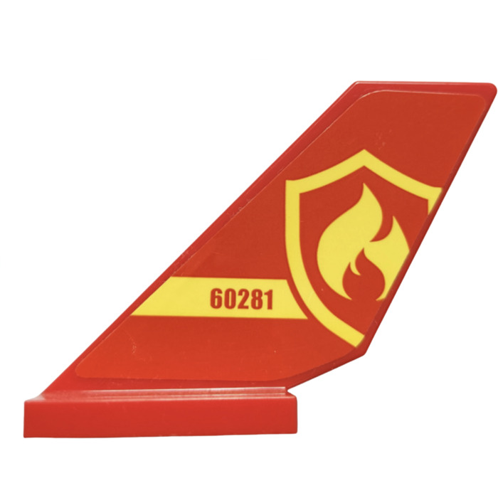 LEGO Red Rudder 2 x 4 x 6 with Fire Logo Sticker (6239) | Brick Owl ...